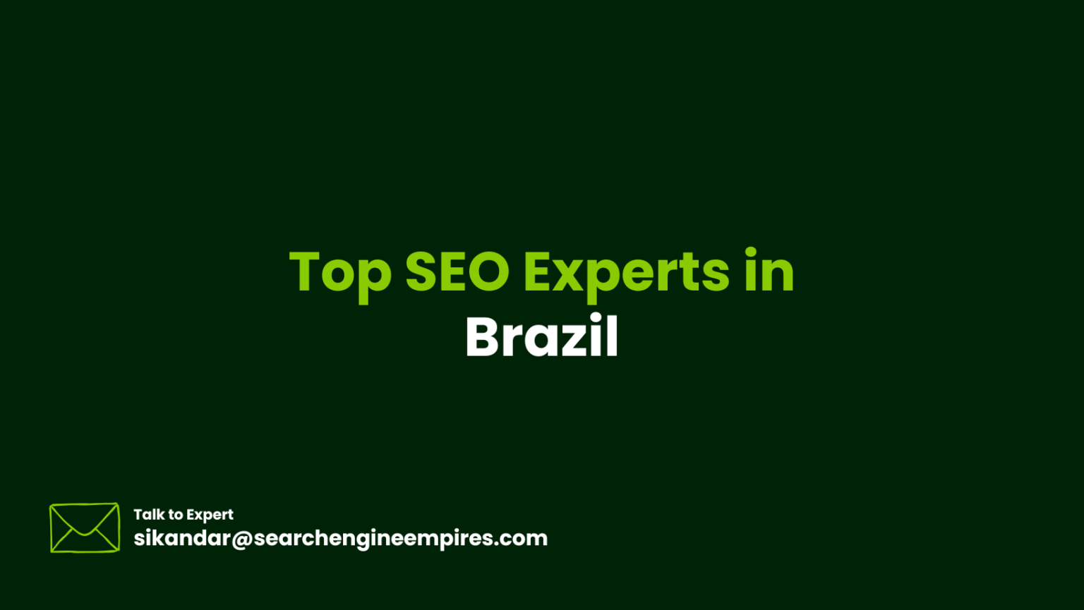 10 Top SEO Experts in Brazil